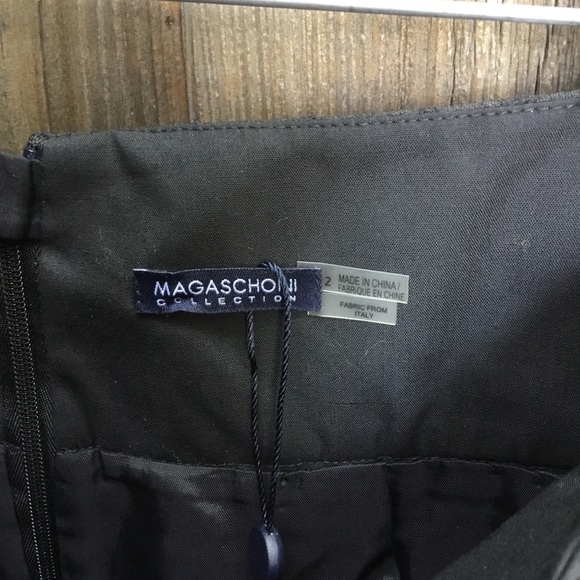 Magaschoni | Skirts | New Magaschoni Straight Black Pencil Skirt 2 ...